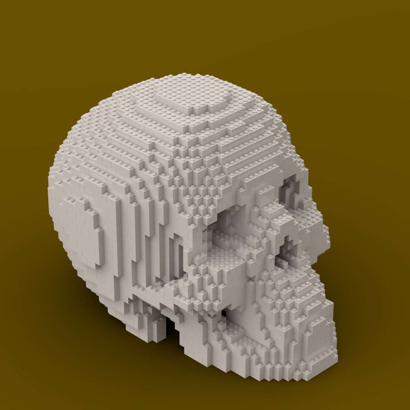 LEGO MOC Skull by otterbournelego | Rebrickable - Build with LEGO
