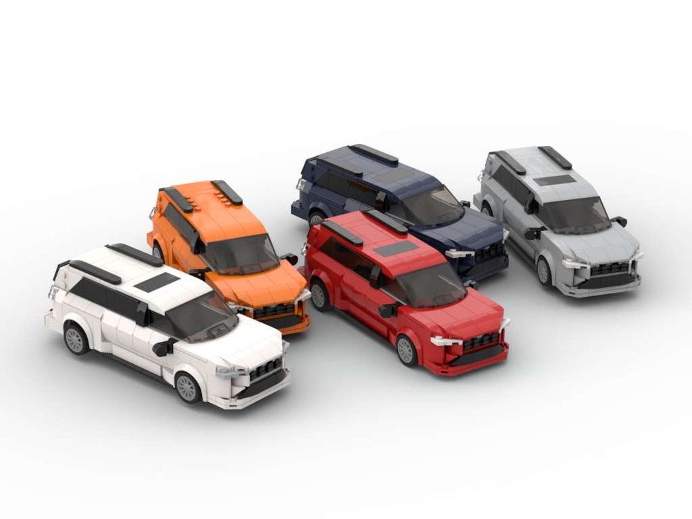 LEGO MOC Toy Sienna - Set of Five Colors - 8 Stud Speed Champions by ...