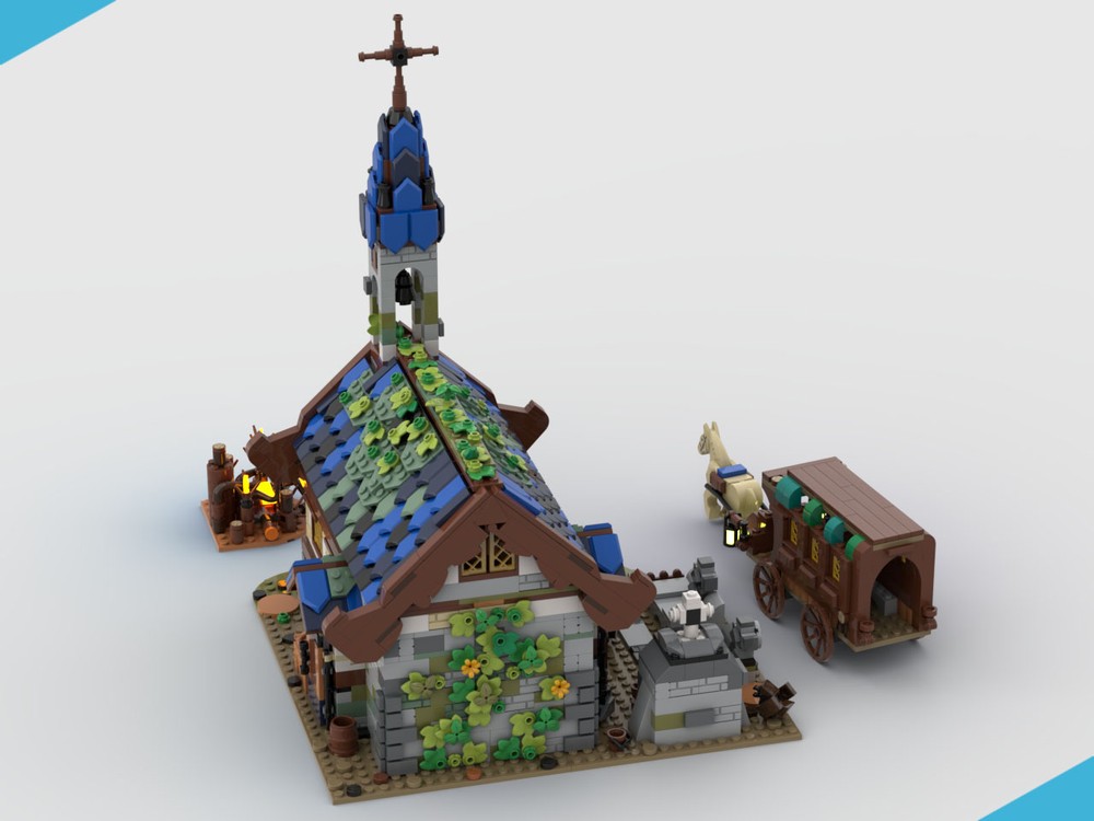 LEGO MOC Medieval Chapel by DrMattBricks | Rebrickable - Build with LEGO