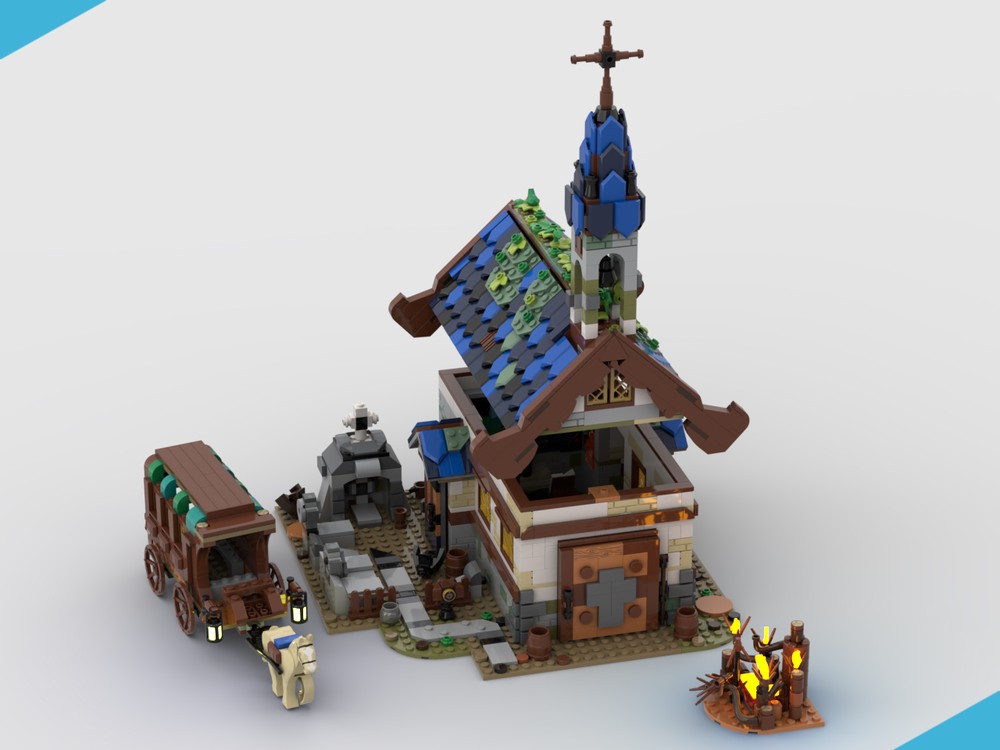 LEGO MOC Medieval Chapel by DrMattBricks | Rebrickable - Build with LEGO