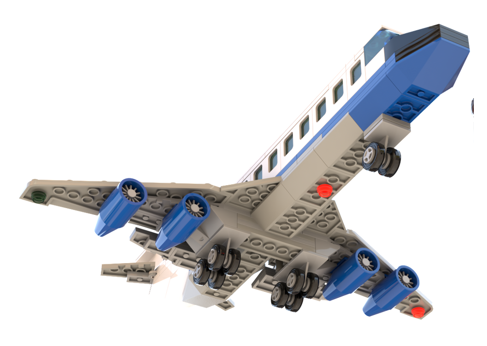 LEGO MOC 1980's Style - "Air Force One" B707 Passenger Jet Airplane by ...