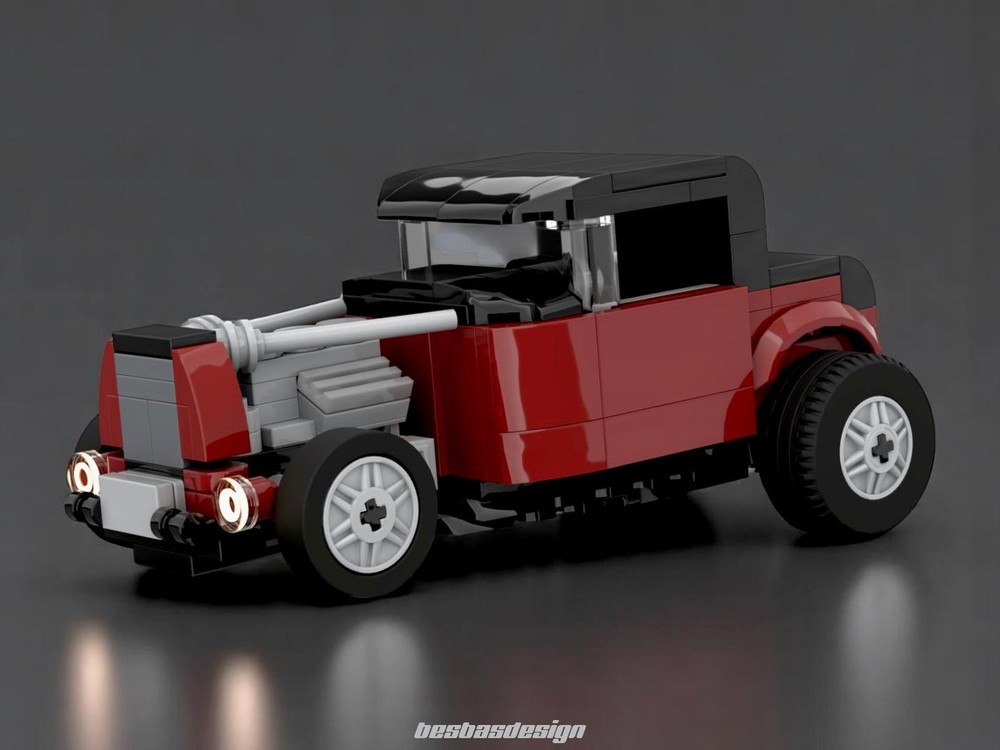 LEGO MOC-90052 Hot rod by besbasdesign | Rebrickable - Build with LEGO