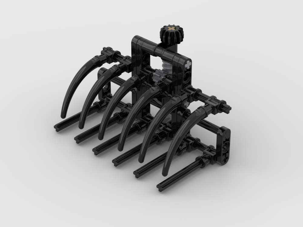 Lego Moc Hay Fork For Compact Loader By Thirdwigg Rebrickable Build