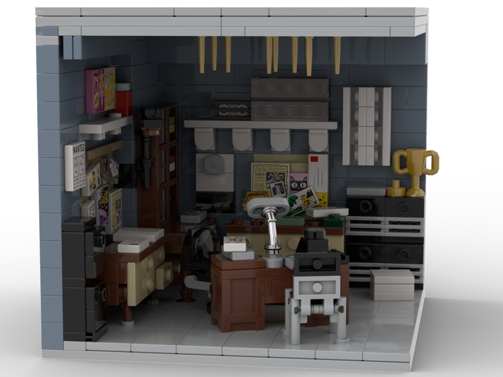LEGO MOC Agent Mulder's Office by Huebre | Rebrickable - Build with LEGO