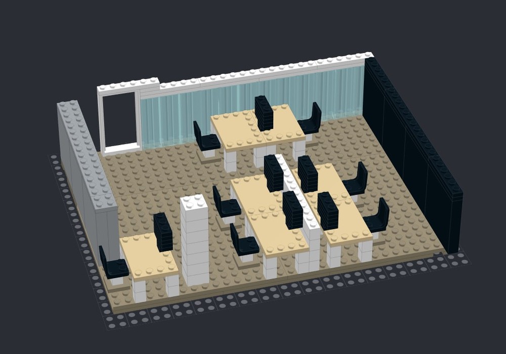 Lego Moc Office By Pantula Rebrickable Build With Lego