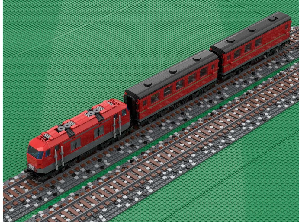 LEGO MOC Modified Diesel Locomotive - 60098 with Powered Up by ...