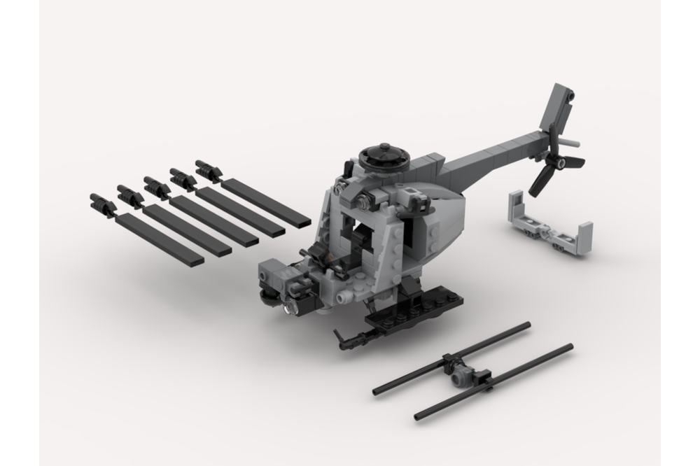 LEGO MOC MH6 Little Bird by Somerslego | Rebrickable - Build with LEGO