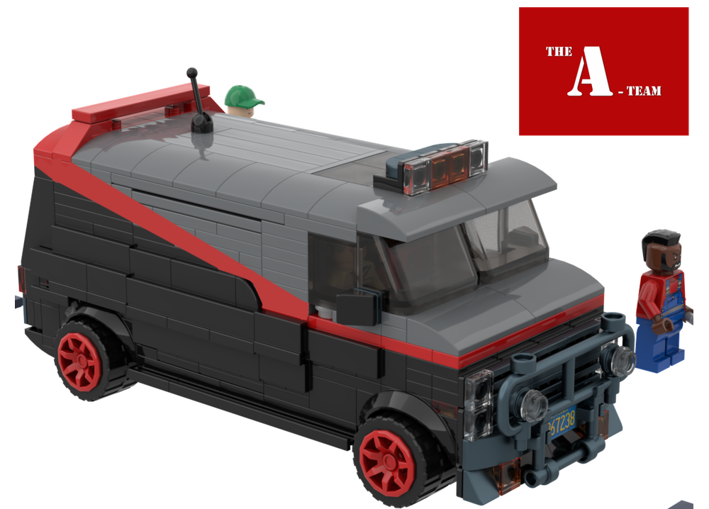 LEGO MOC The A-Team GMC Van by Brick.Mocman | Rebrickable - Build with LEGO