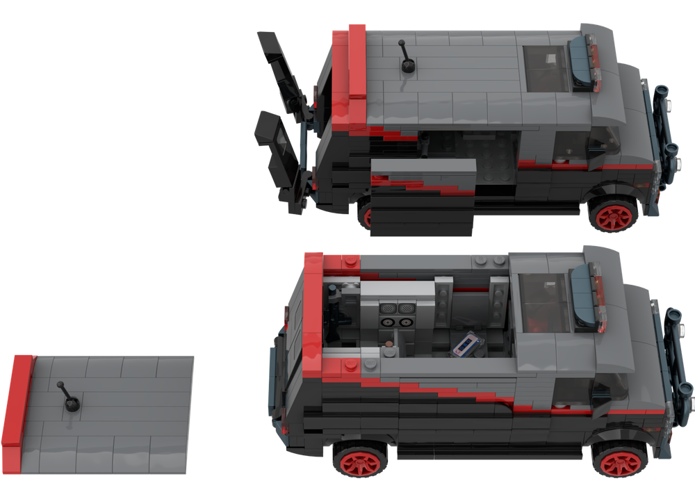 LEGO MOC The A-Team GMC Van by Brick.Mocman | Rebrickable - Build with LEGO