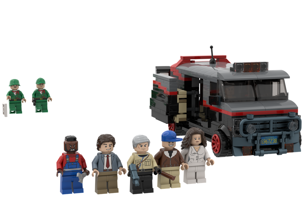LEGO MOC The A-Team GMC Van by Brick.Mocman | Rebrickable - Build with LEGO