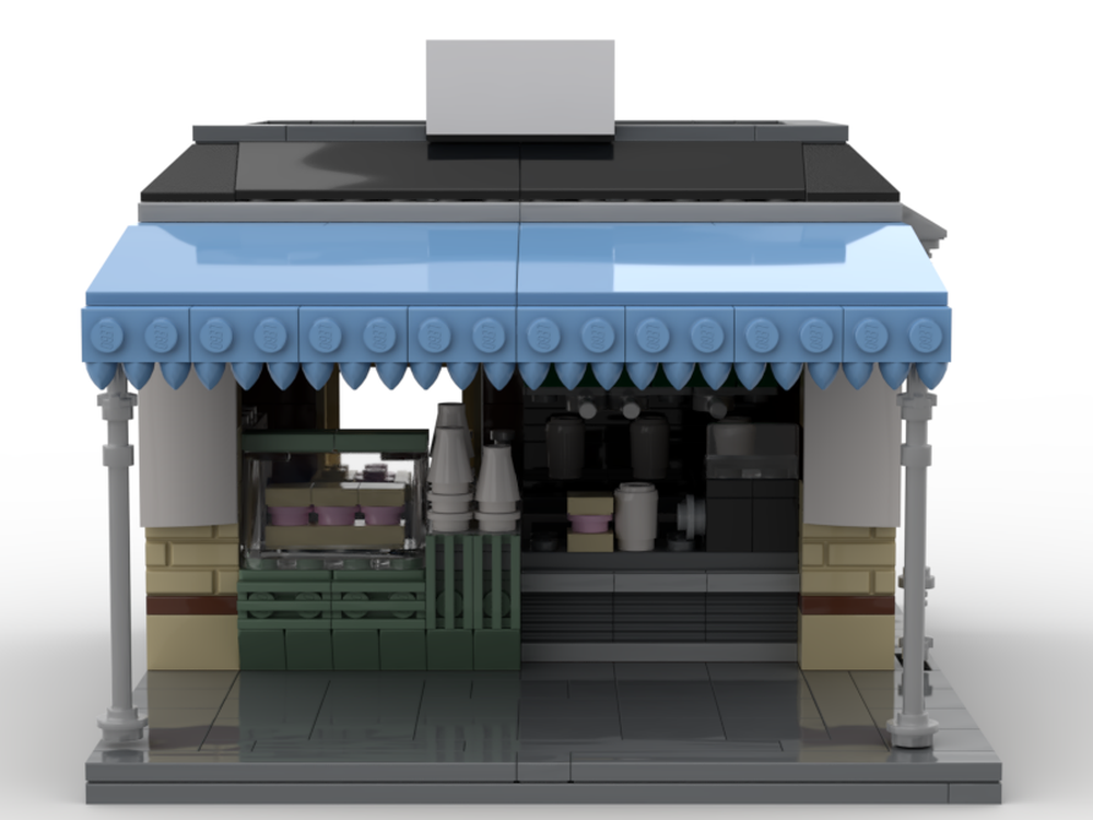 LEGO MOC Coffee Shop by JBDesign | Rebrickable - Build with LEGO