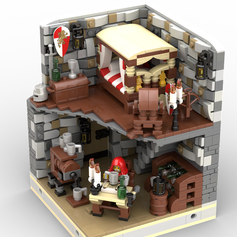 LEGO MOC Medieval secret room under the bed by dariusdrum | Rebrickable ...