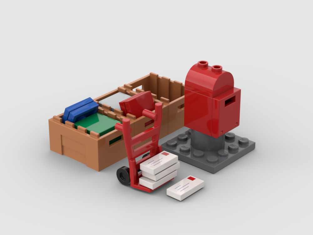 LEGO MOC Mail Truck by HaulingBricks | Rebrickable - Build with LEGO