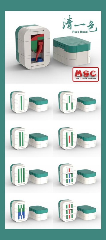 Lego Moc Mahjong Pure Hand By Max Subtle Creations Rebrickable
