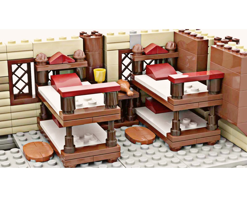 Lego Moc Castle Barrack By Legobricking Rebrickable Build With Lego