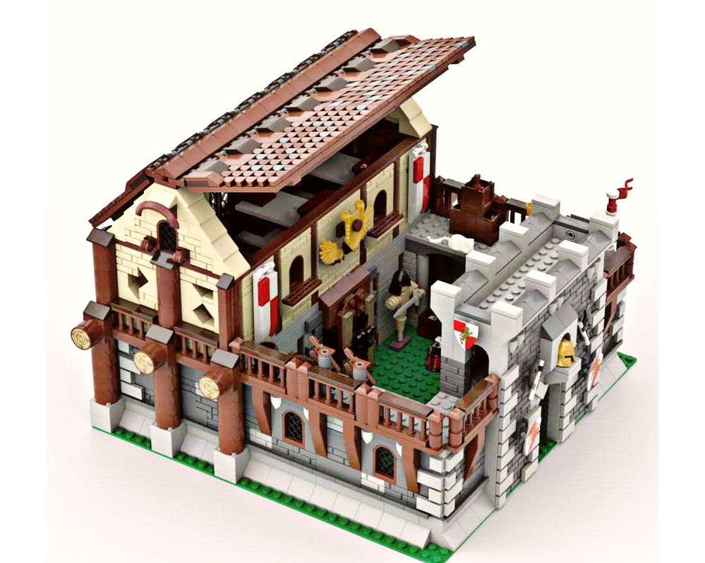 Lego Moc Castle Barrack By Legobricking Rebrickable Build With Lego