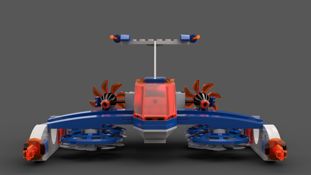 Lego Moc Low Altitude Speeder Ice Planet Color Scheme By Zerogis