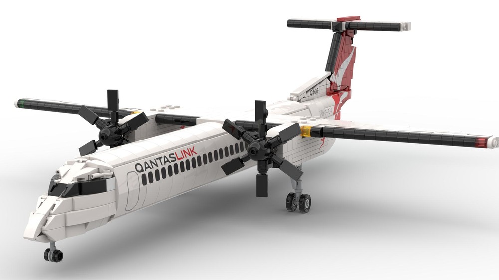 LEGO MOC De Havilland Canada Dash 8 Q400 (Qantas) by LarySeeAircraft ...
