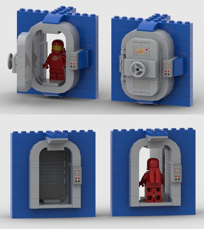 Lego Moc Classic Space Base Gate 01 By Aventurium Rebrickable Build