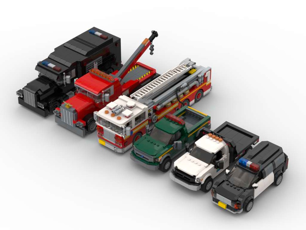 LEGO MOC Service Vehicle Pack - Set of Six Vehicles by IBrickedItUp ...