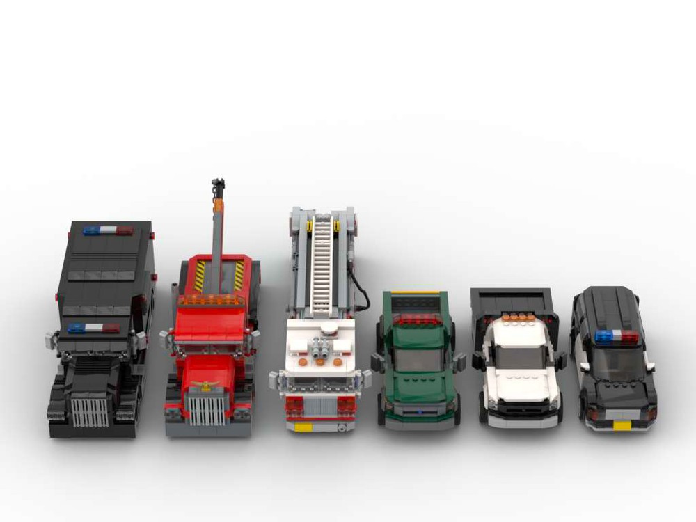LEGO MOC Service Vehicle Pack - Set of Six Vehicles by IBrickedItUp ...