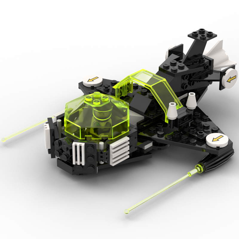 LEGO MOC MOC-6887 black speeder by KILDET | Rebrickable - Build with LEGO