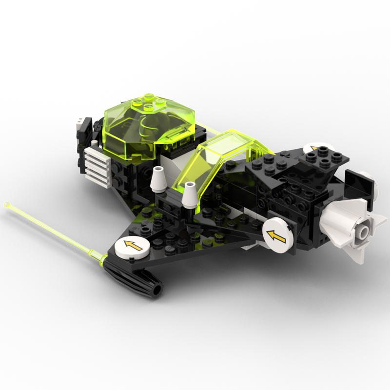 LEGO MOC MOC-6887 black speeder by KILDET | Rebrickable - Build with LEGO