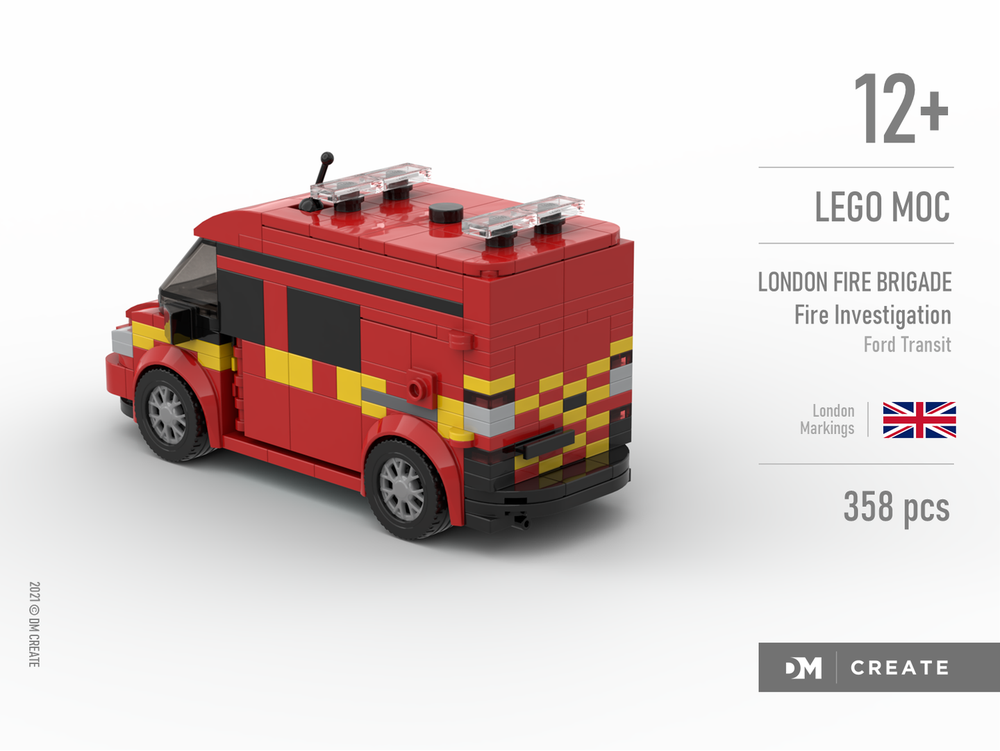 LEGO MOC London Fire Brigade LFB - Fire Investigation (Ford Transit) by ...