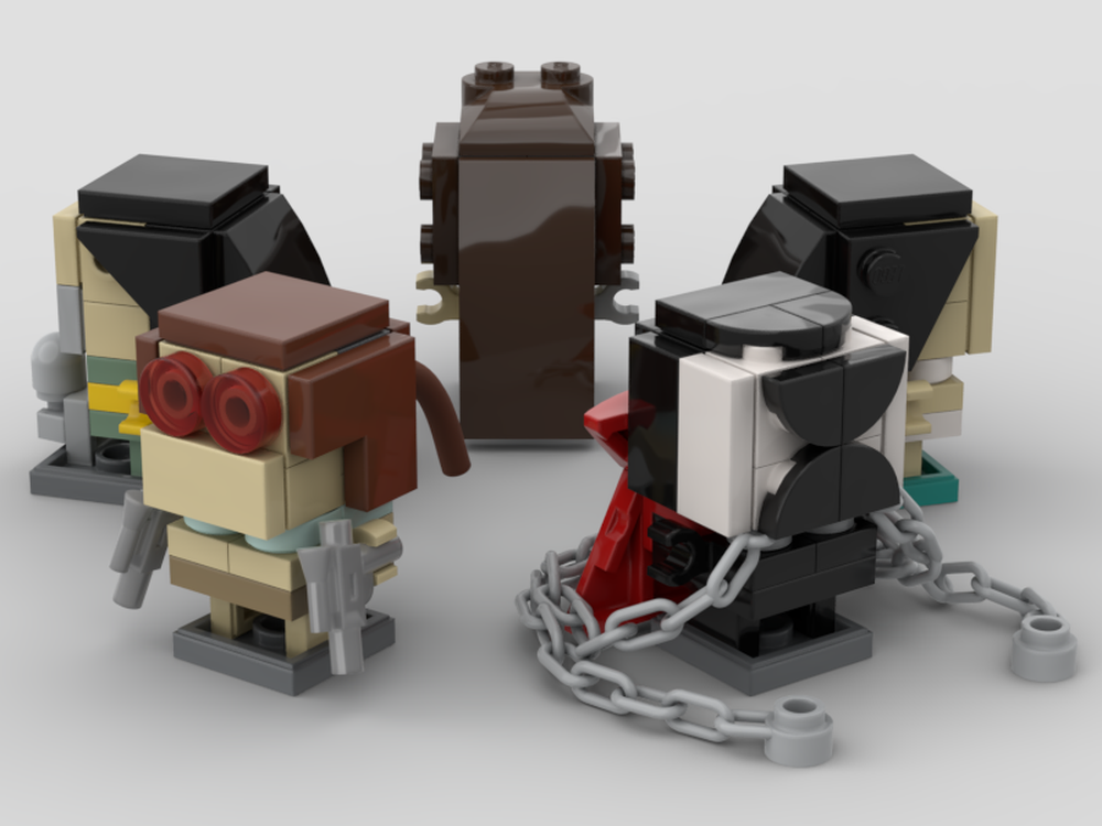Lego Moc Mini Brickheadz Top Cow Heroes By Thierry Rebrickable