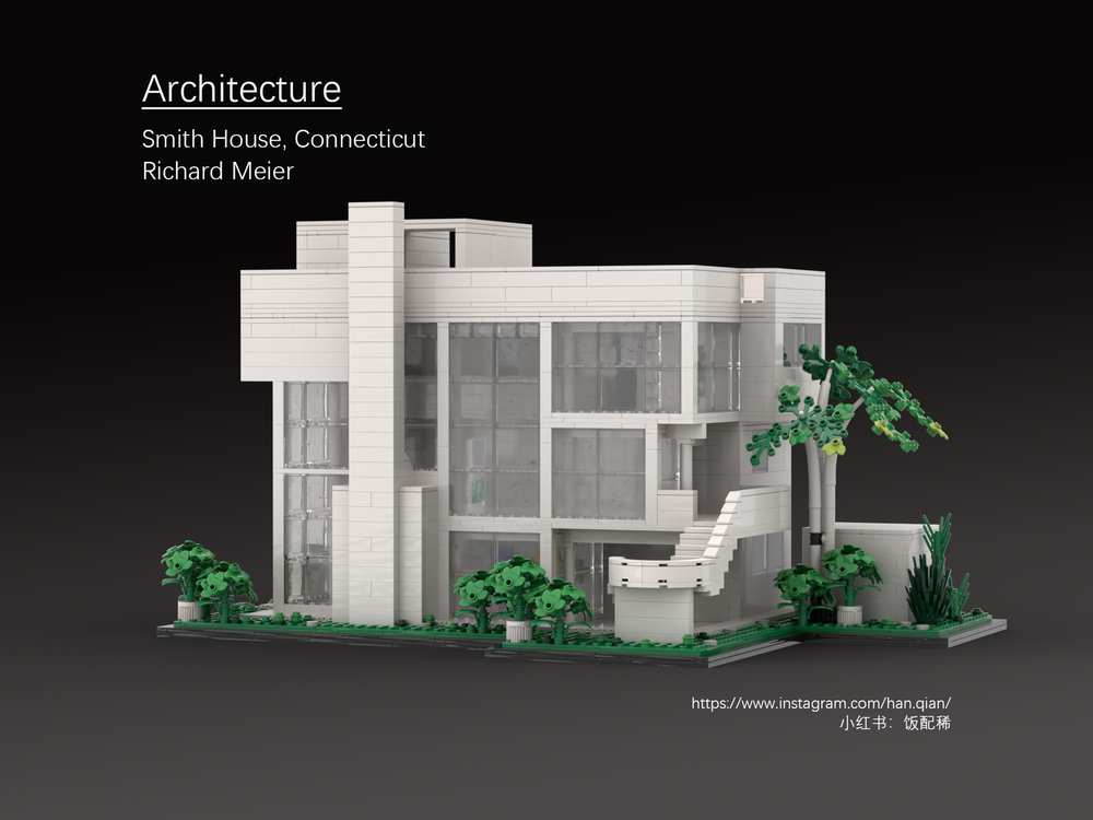 LEGO MOC Smith House of Richard Meier by Fanpeixi | Rebrickable - Build ...