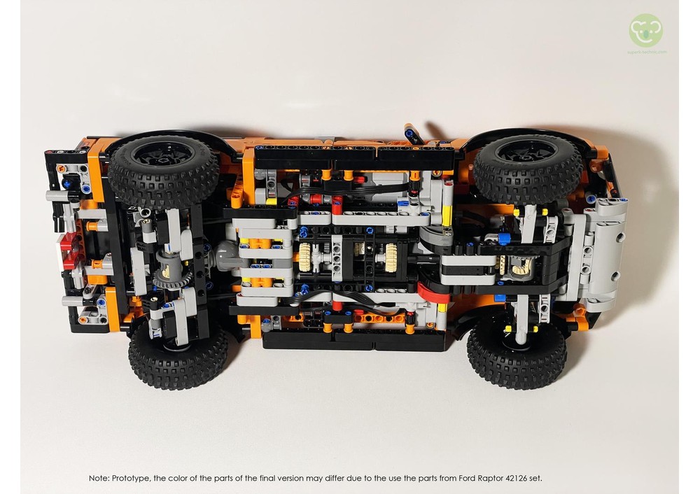 LEGO MOC Motorized Chassis for Ford Raptor 42126 : 4WD + Buwizz + 2 ...