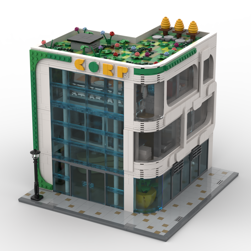 LEGO MOC Modern Corner Office by Chricki | Rebrickable - Build with LEGO