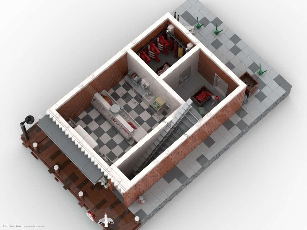 LEGO MOC Butcher Shop CM7 by jepaz | Rebrickable - Build with LEGO