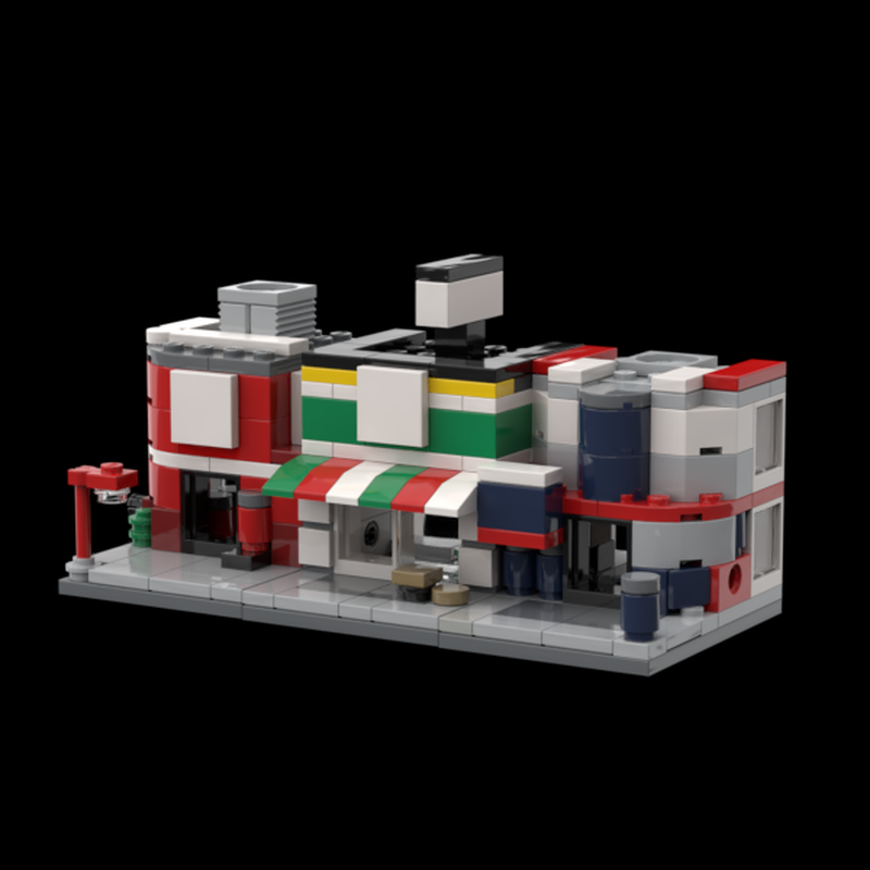 LEGO MOC Street Corner by gvrmakes | Rebrickable - Build with LEGO