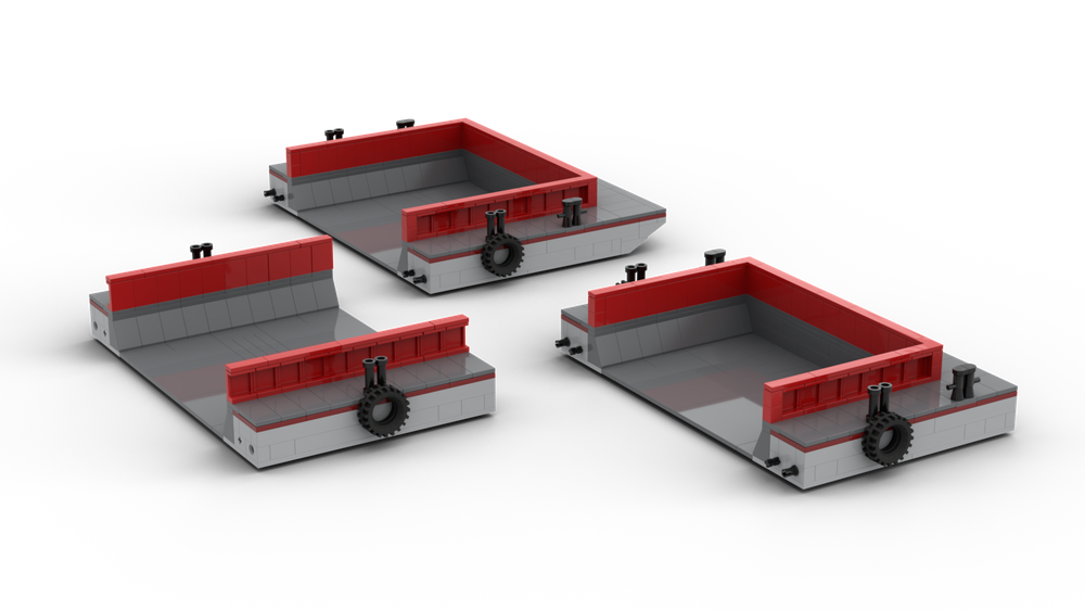 LEGO MOC Modular Bulk Barge by Yellow.LXF | Rebrickable - Build with LEGO