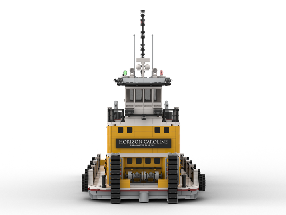 LEGO MOC Pusher Barge Tug by Yellow.LXF | Rebrickable - Build with LEGO