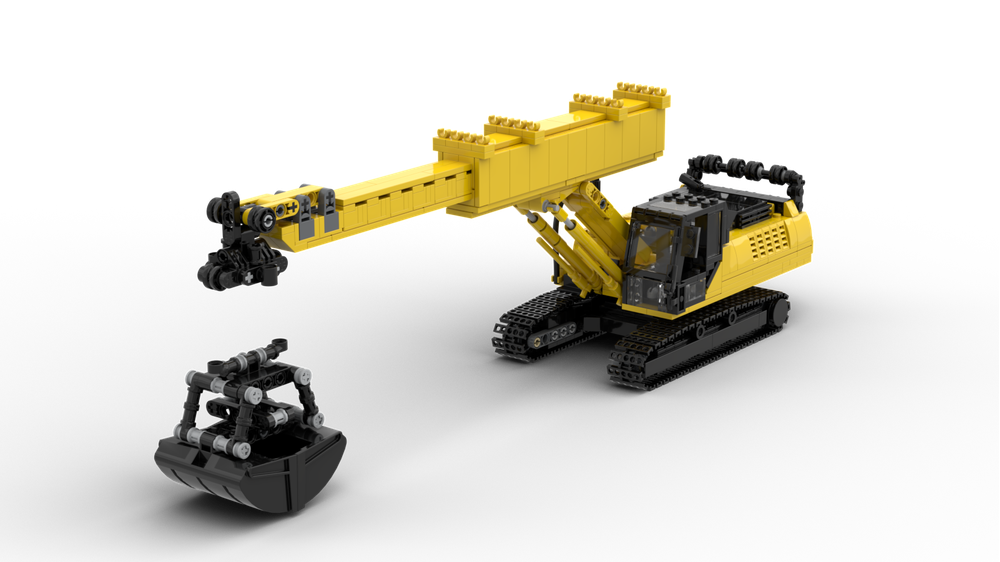 LEGO MOC-91163 Komatsu Px500 by Yellow.LXF | Rebrickable - Build with LEGO