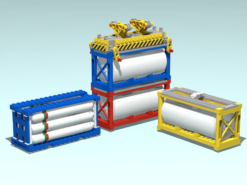 LEGO MOC Tank Container 20 ft - 16 stud by Phlattax | Rebrickable ...