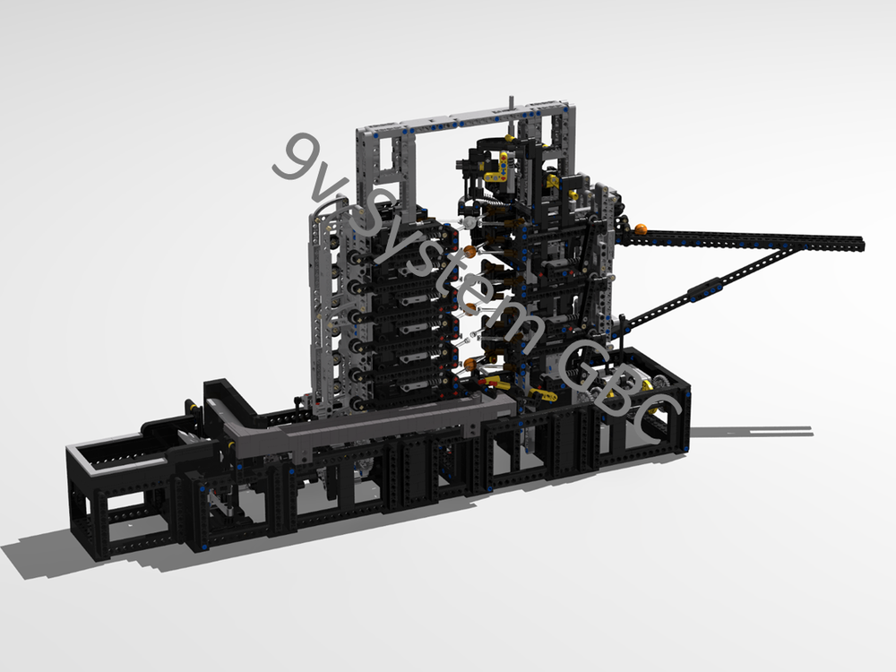 Lego Moc Gbc Invisible Lift By 9vsystem Rebrickable Build With Lego
