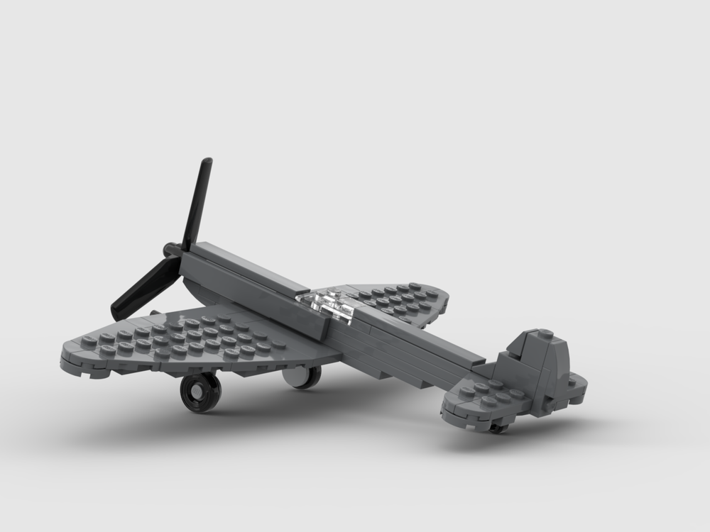LEGO MOC Supermarine Spitfire Mk Vb (gray) by AndrewG123 | Rebrickable ...