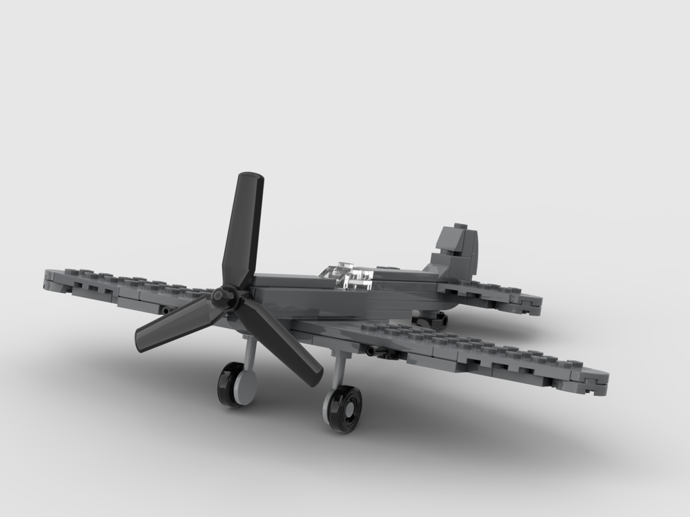 LEGO MOC Supermarine Spitfire Mk Vb (gray) by AndrewG123 | Rebrickable ...