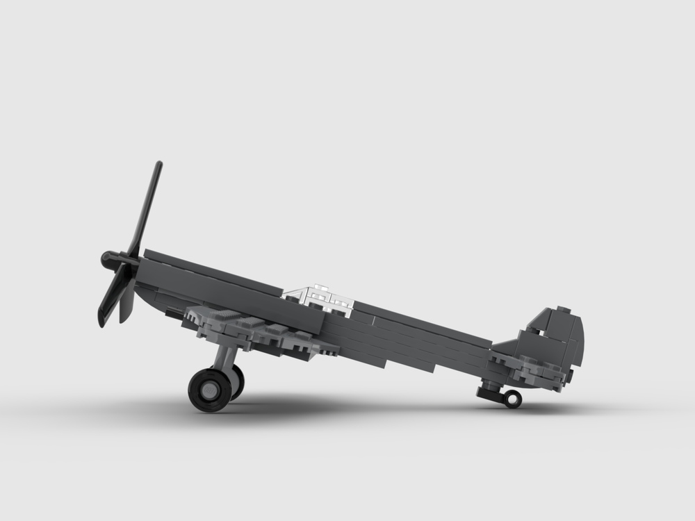 LEGO MOC Supermarine Spitfire Mk Vb (gray) by AndrewG123 | Rebrickable ...