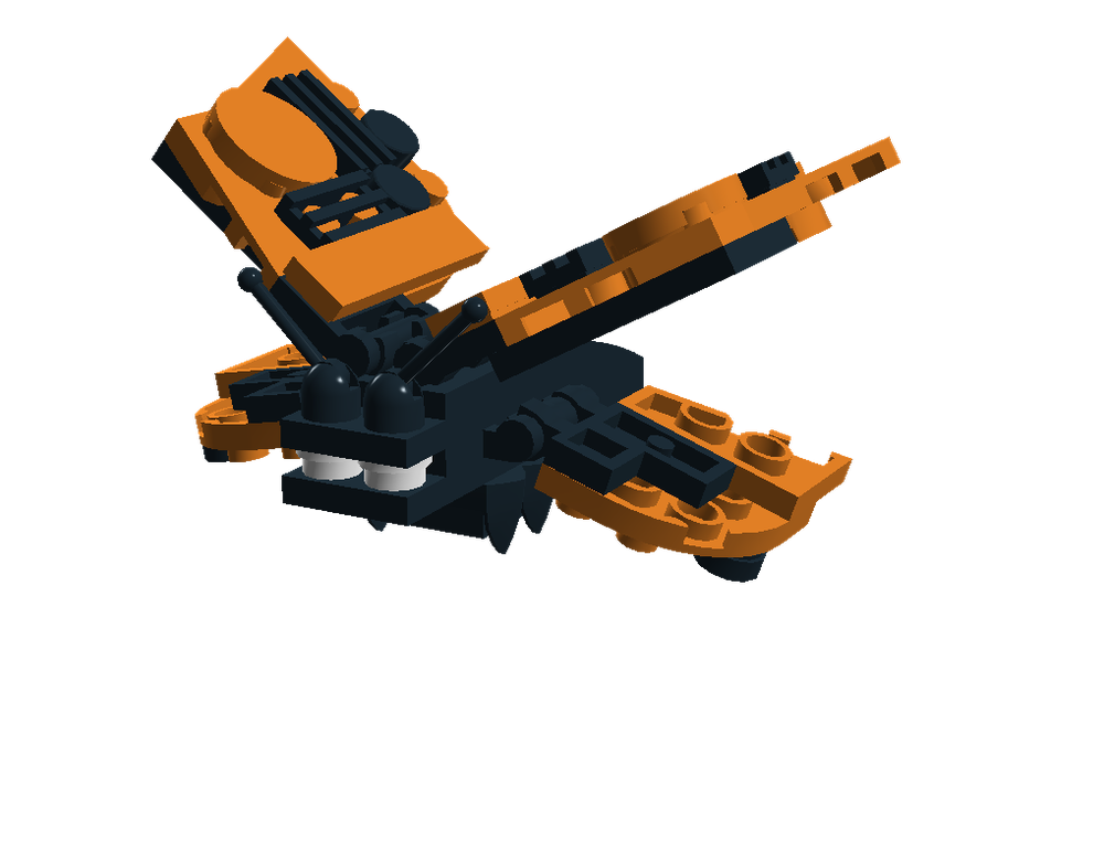 LEGO MOC Monarch Butterfly by Turbo8702 | Rebrickable - Build with LEGO