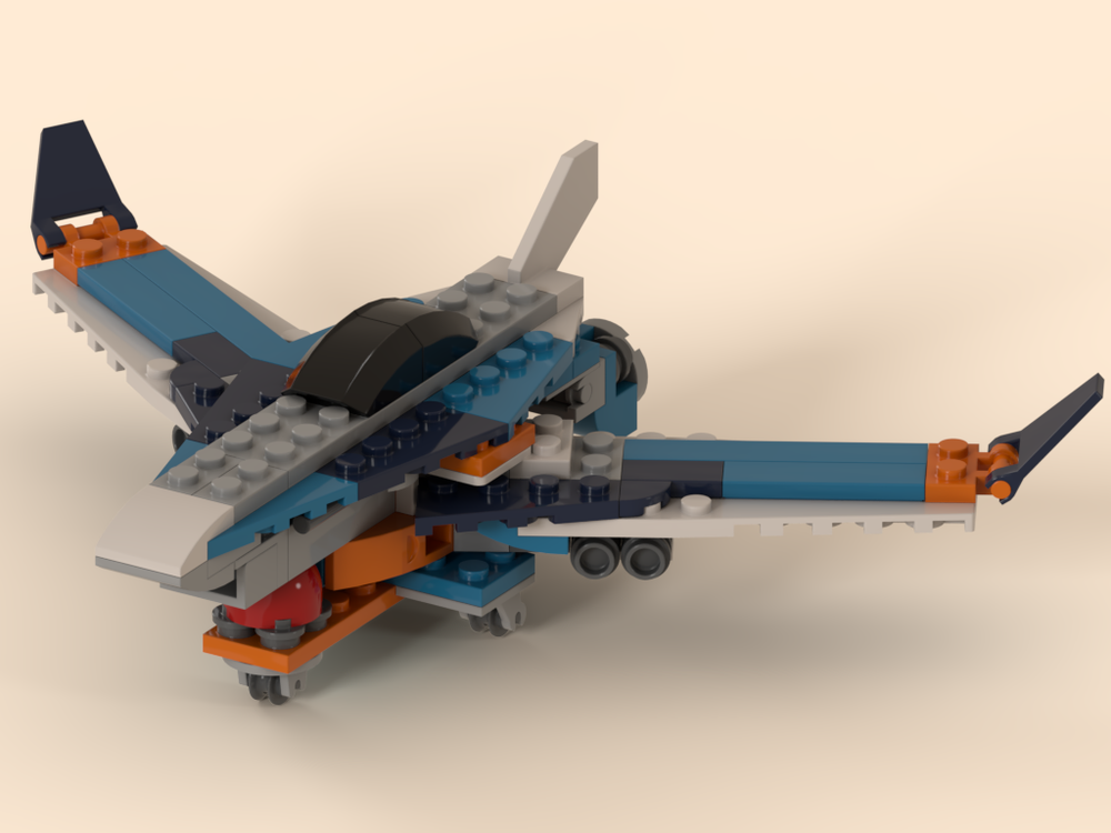 Lego Moc Stealth Jet 31099 By Kopaka Rebrickable Build With Lego