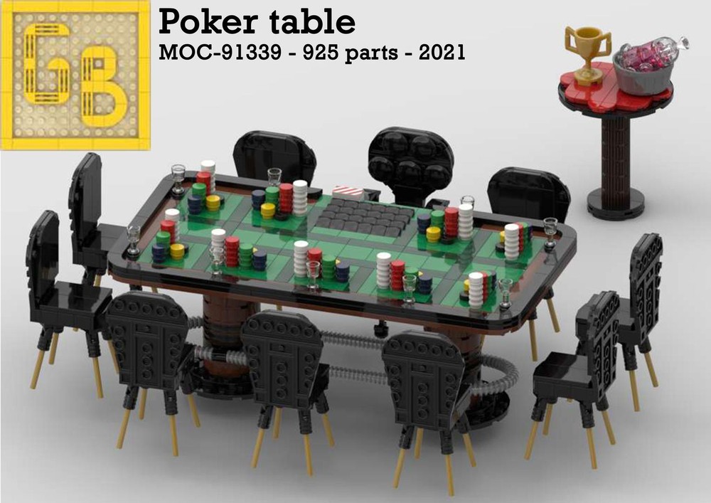 LEGO MOC Poker Table by GregBurner | Rebrickable - Build with LEGO