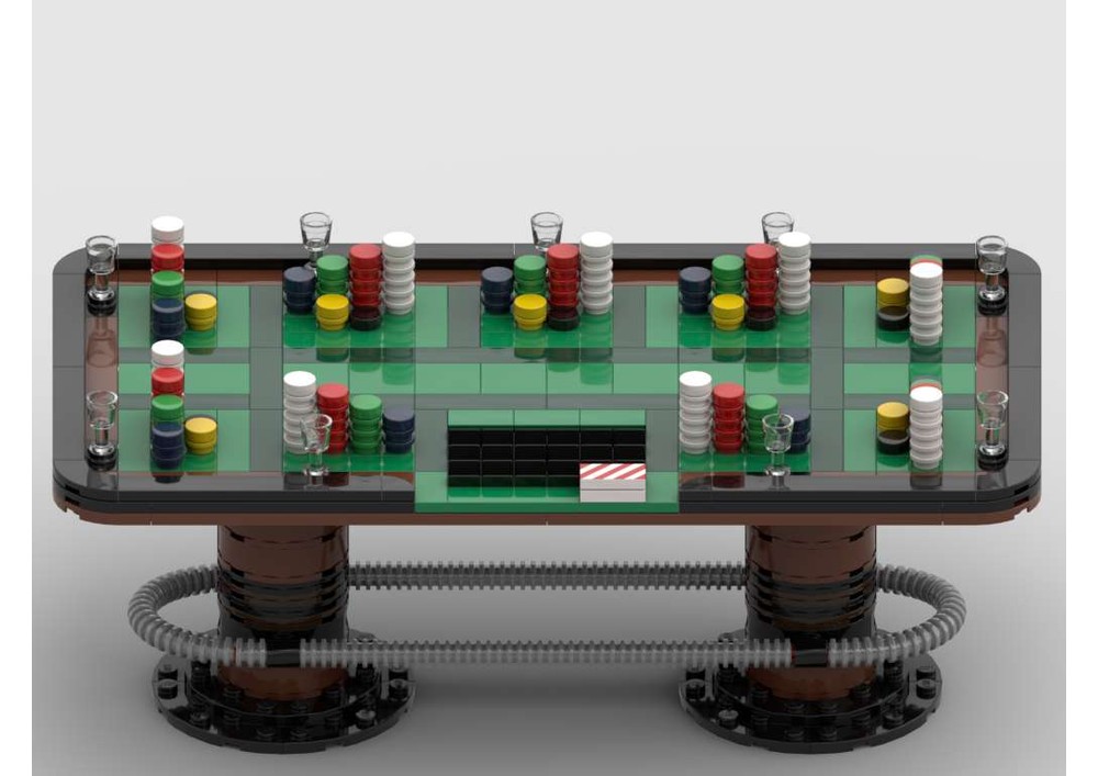 LEGO MOC Poker Table by GregBurner | Rebrickable - Build with LEGO