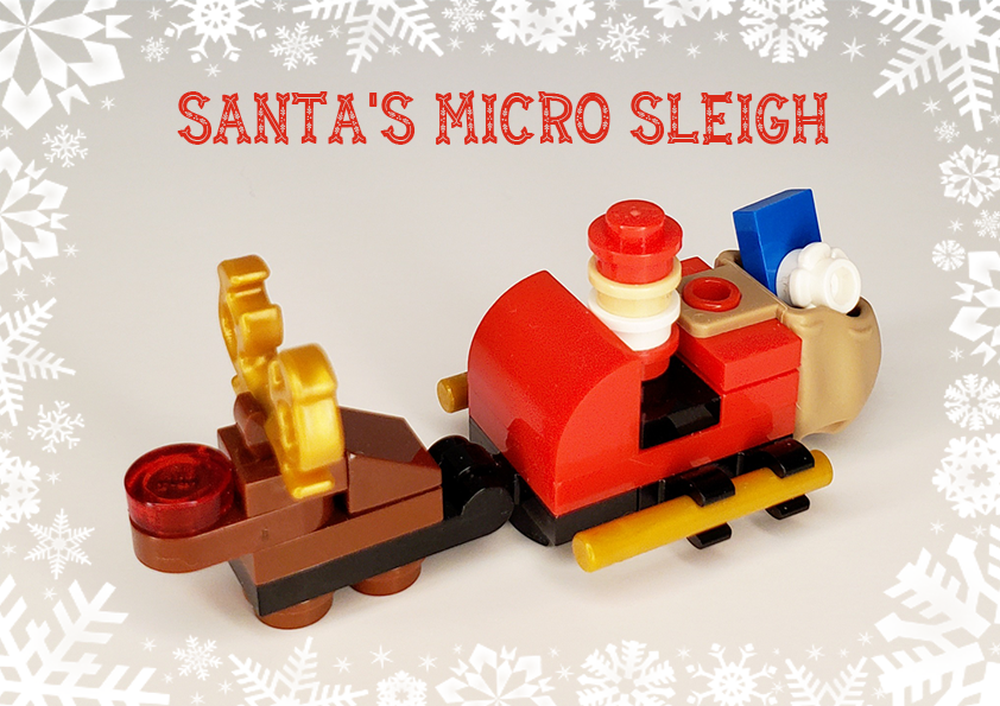 Lego Moc Santas Micro Sleigh By Brickyeah Rebrickable Build With Lego