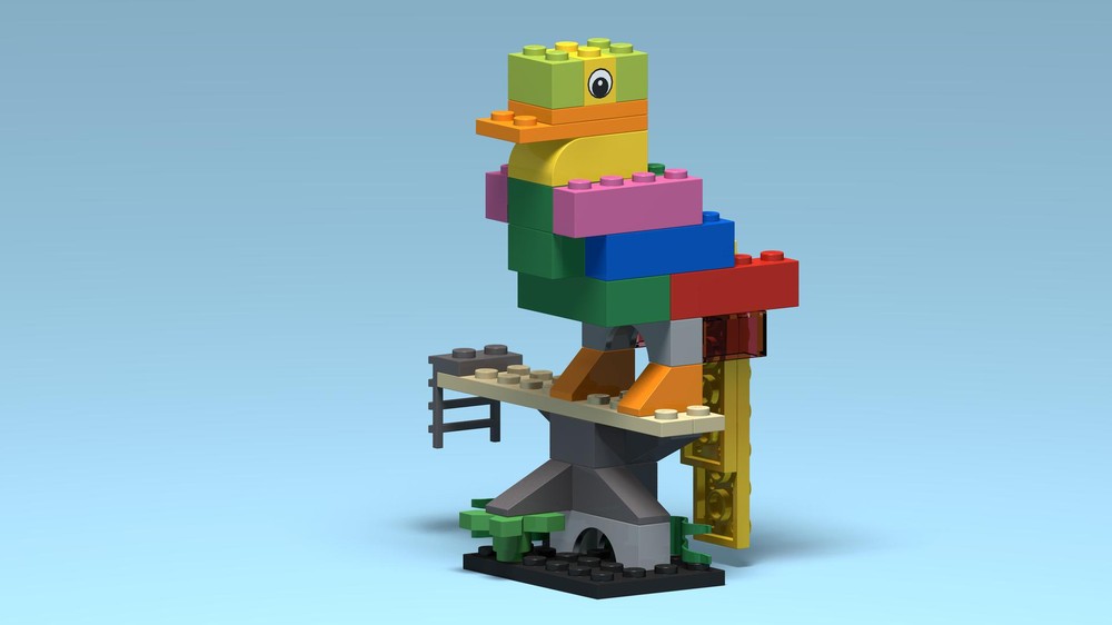 Lego Moc 2000409 1 A Serious Parrot By Mattking4 Rebrickable