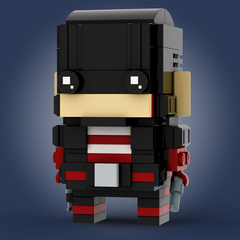 Lego Moc Us Agent Brickheadz By Stormythos Rebrickable Build With