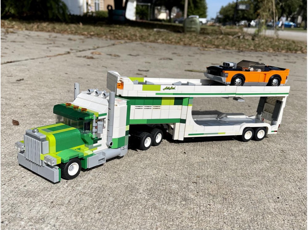 LEGO MOC Car Transporter by IBrickedItUp | Rebrickable - Build with LEGO